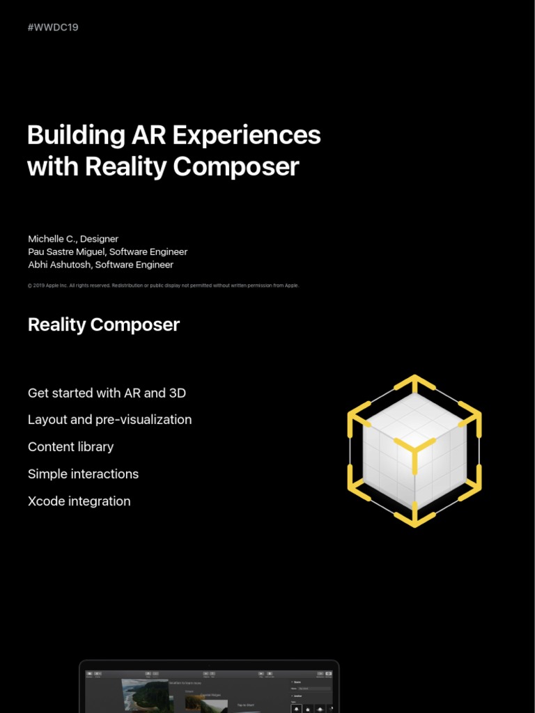 609 Building Ar Experiences With Reality Composer | PDF | Xcode | Computer Science