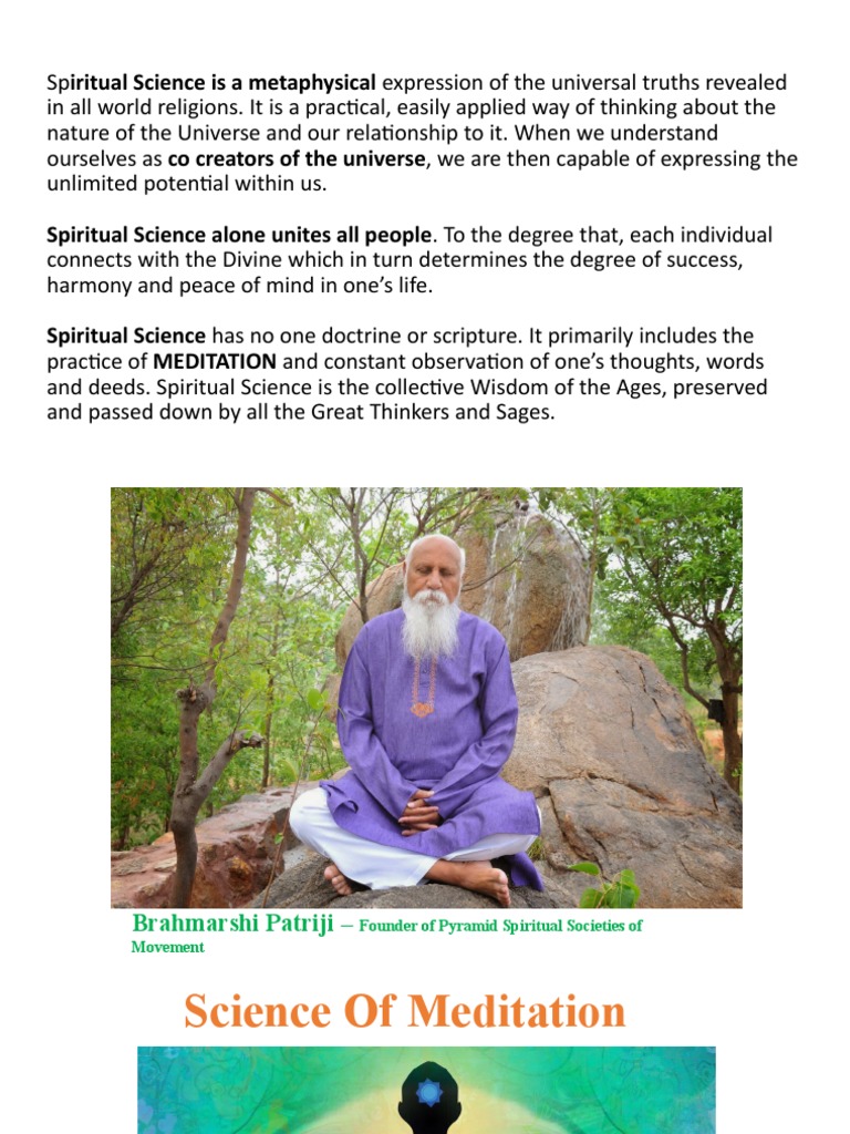 Understanding Spiritual Science and Meditation | PDF | Meditation | Brahman