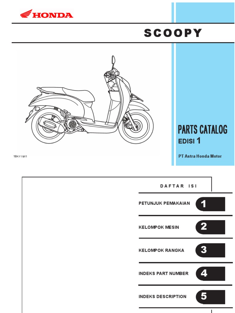 Katalog Motor Honda SCOOPY | PDF