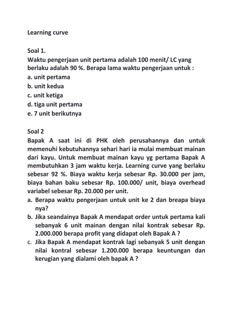 Analisis Keuntungan dan Kerugian Bapak A | PDF