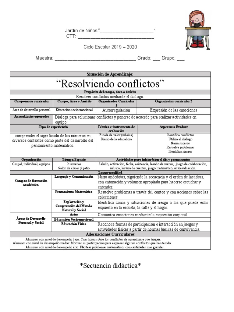 Resolución de Conflictos en Niños | PDF | Evaluación | Aprendizaje