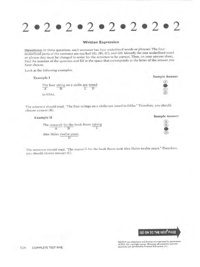 Written Expression Test | PDF