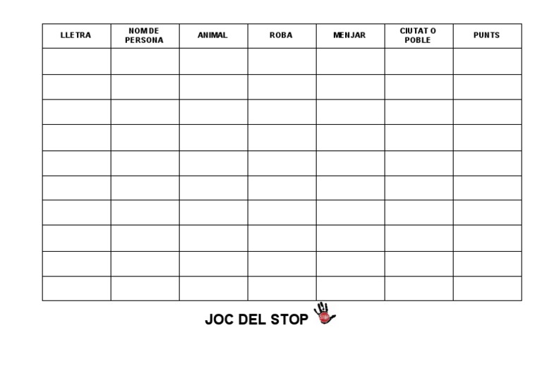 Joc Del Stop | PDF