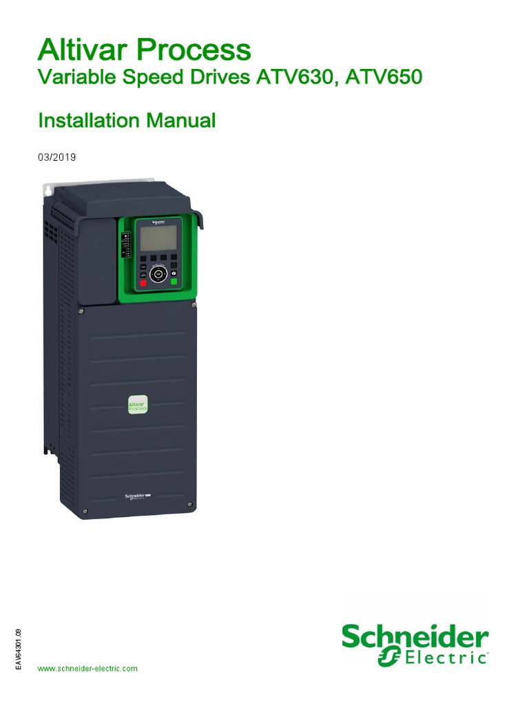 Manual de Instalacion ATV630 | PDF | Electric Motor | Direct Current