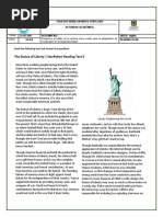 Nonfiction Reading Test 5 Statue of Liberty | PDF | Travel | Art