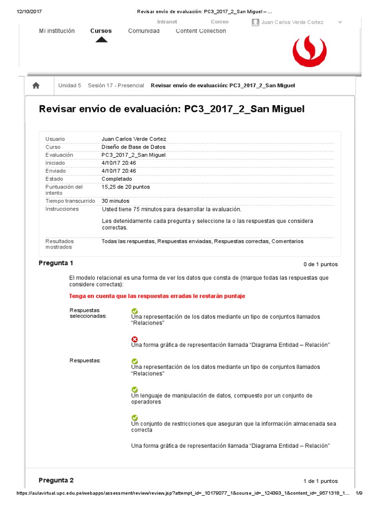 PC3 Diseño DB | PDF | Base de datos relacional | Almacén de datos
