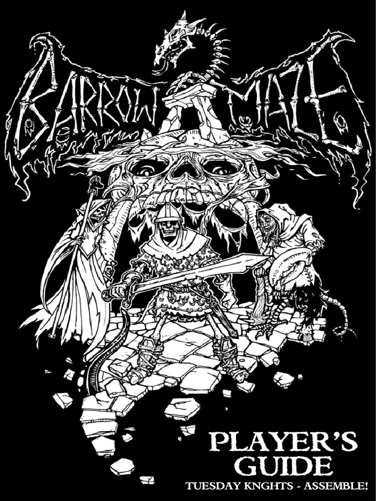 Barrowmaze Players Guide | PDF | Fantasy Role Playing Games | Dungeons ...
