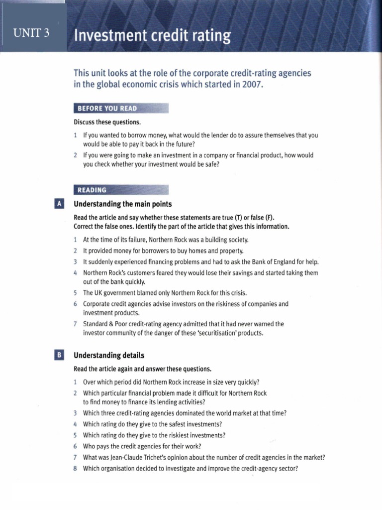 Investment Credit Rating | Download Free PDF | Bond Credit Rating ...