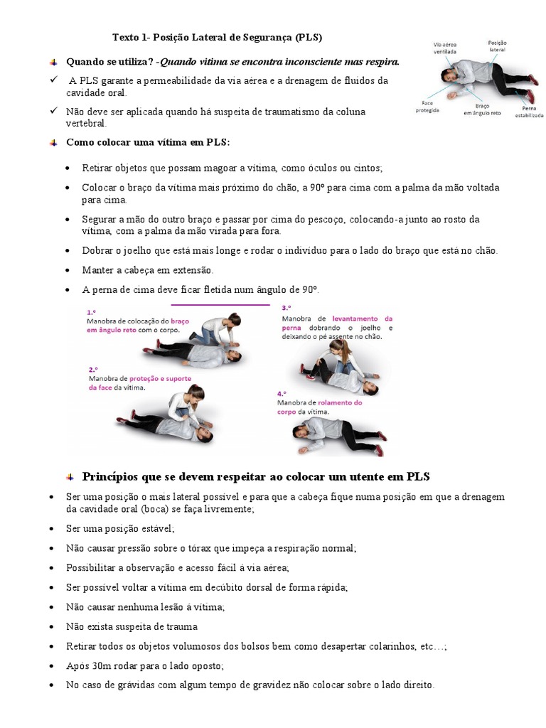 Posição Lateral de Segurança (PLS | PDF