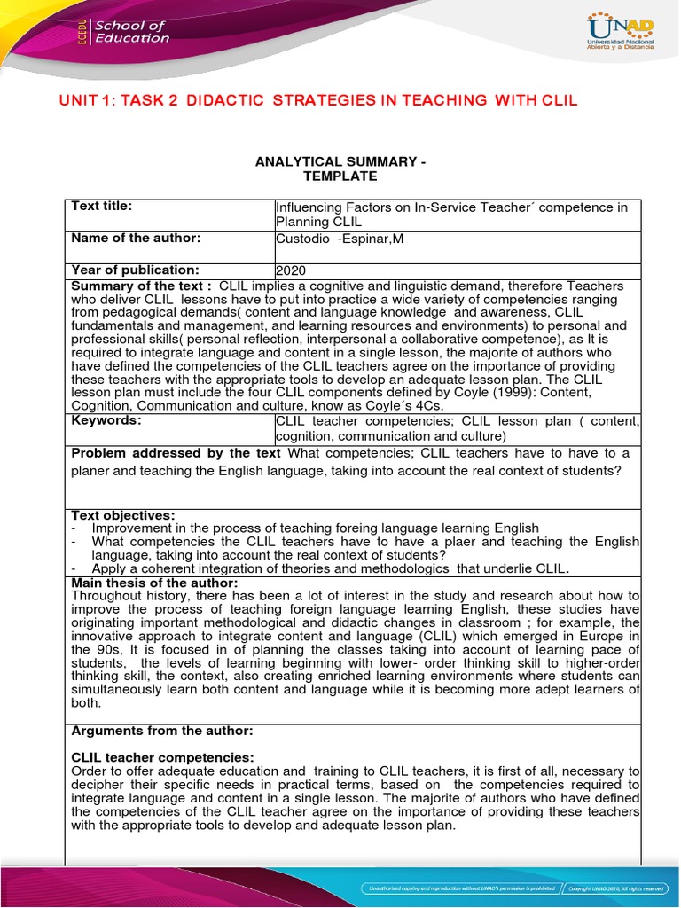 Analytical Summary .Marly | PDF | Lesson Plan | Teachers
