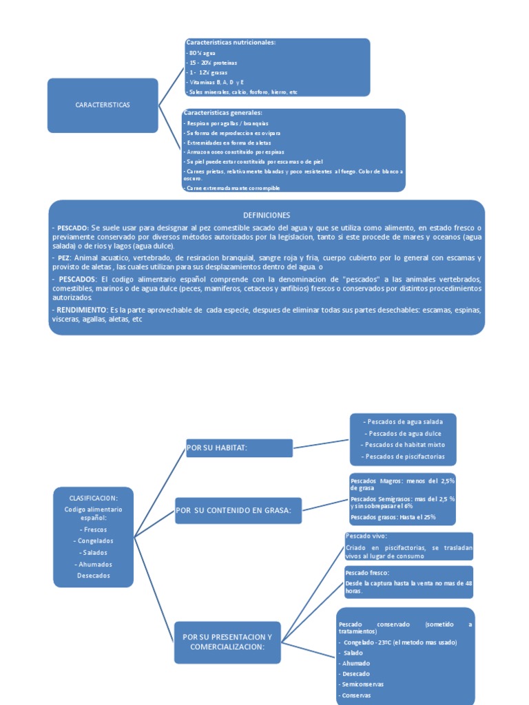 Esquema Pescados | PDF | Pescado | Branquia