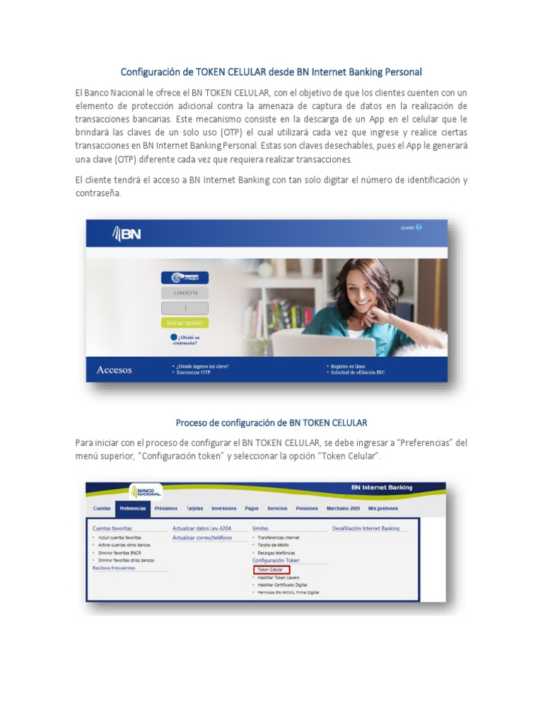 Configuración de BN Token Celular | PDF | Aplicación movil | Teléfonos ...
