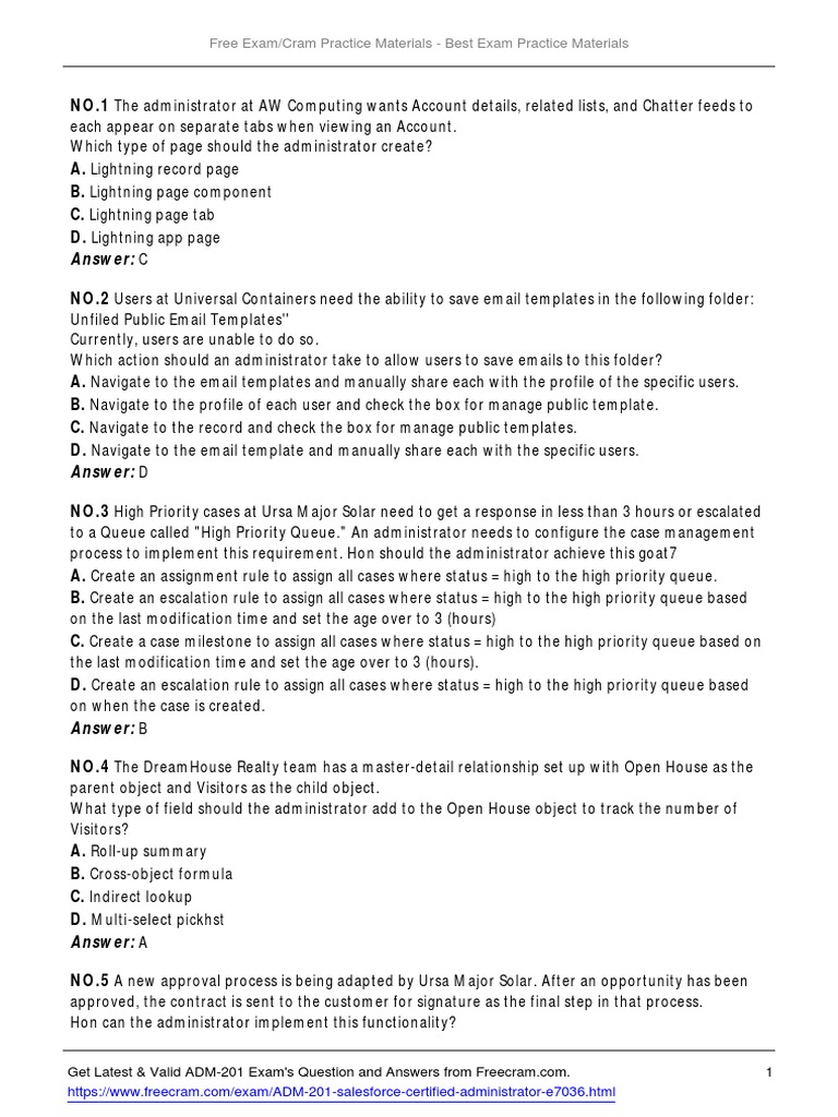 Answer:: Free Exam/Cram Practice Materials - Best Exam Practice ...