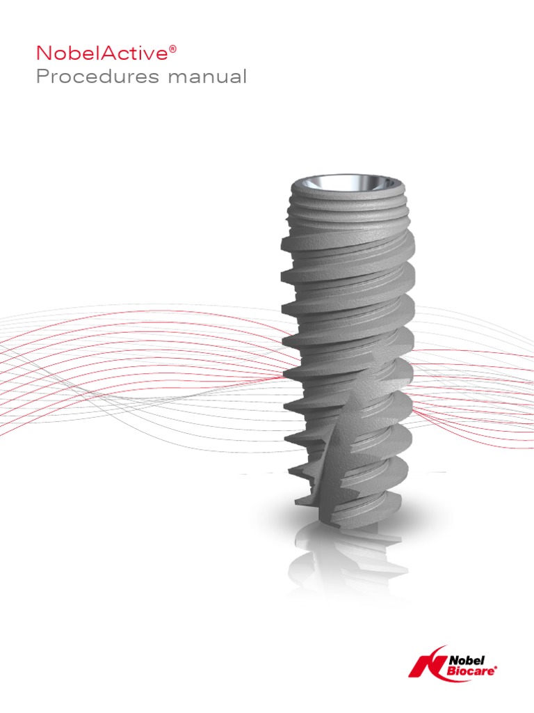 NobelActive Manual 15.2 - 79276 B | PDF | Dental Implant | Drill