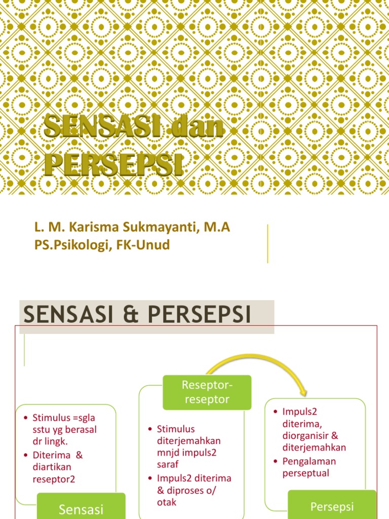 Sensasi dan Persepsi: Konsep dan Faktor | PDF | Pengembangan Diri | Sains & Matematika