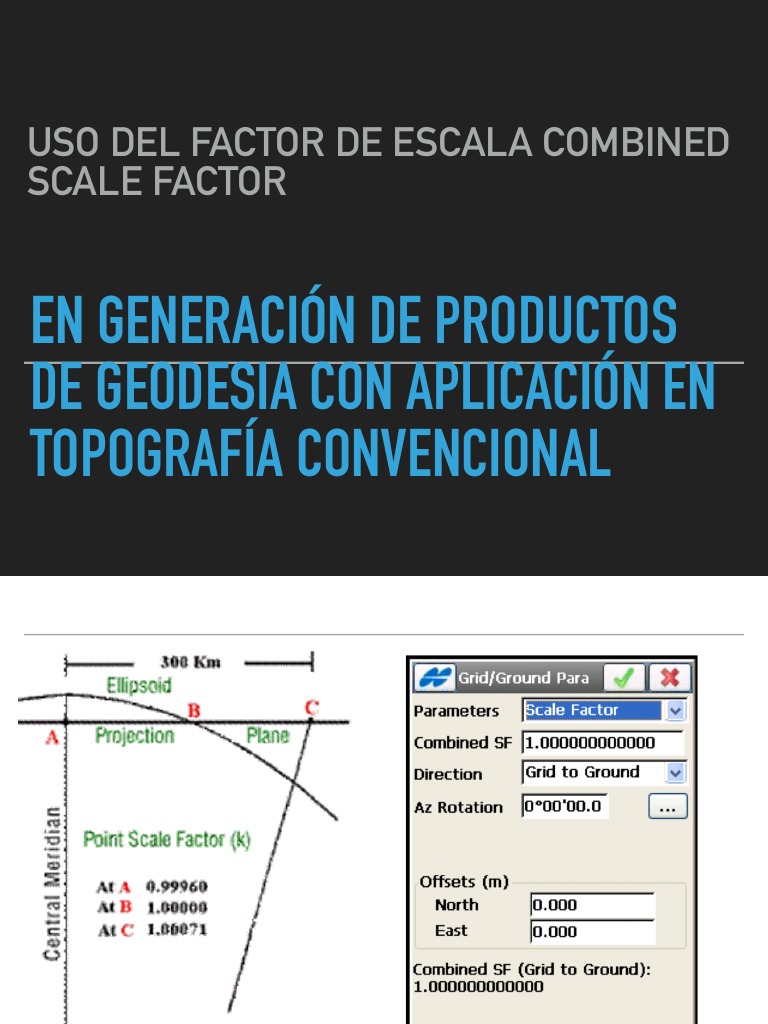 Uso Del Factor de Escala Combined Scale | PDF | Geodesia | Topografía