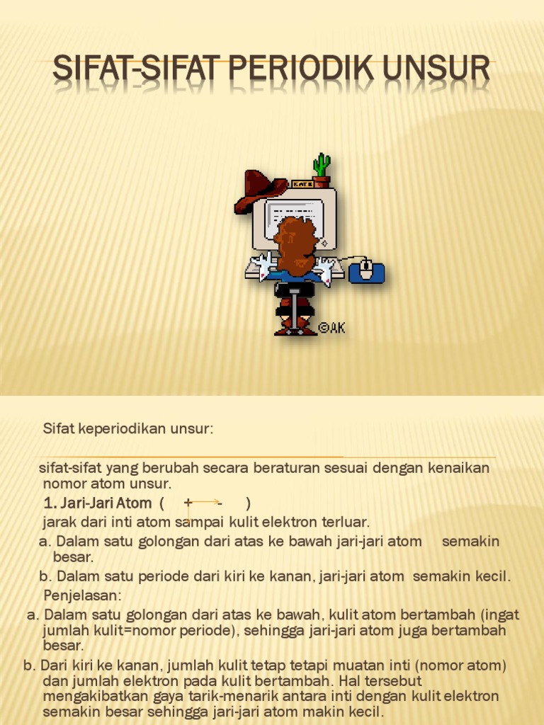 Sifat-Sifat Periodik Unsur | PDF