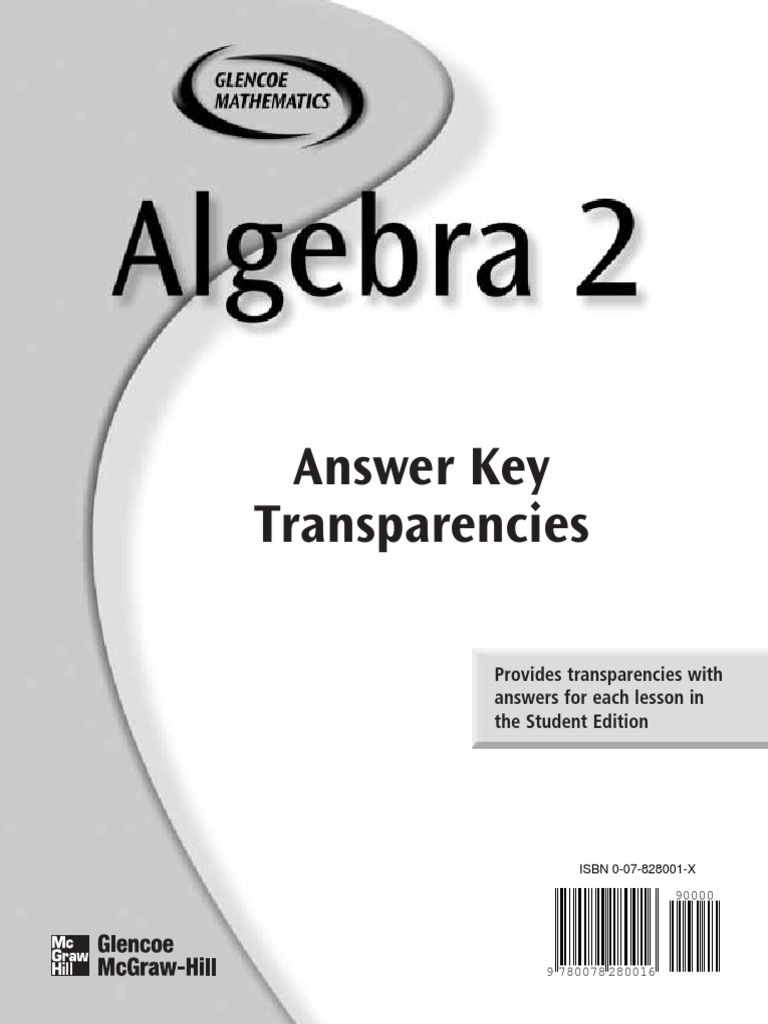 Answer Key Transparencies: Provides Transparencies With Answers For ...