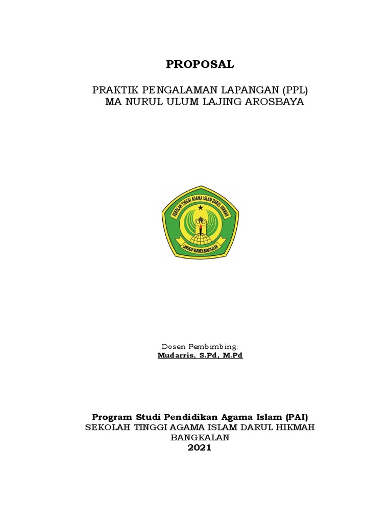 Proposal PPL MA Nurul Ulum | PDF | Seni