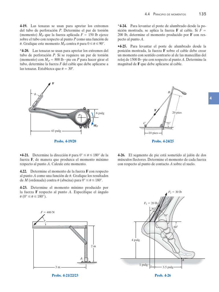 Semana 4 - Momento de Una Fuerza ESTATICA | PDF | Sistema de ...