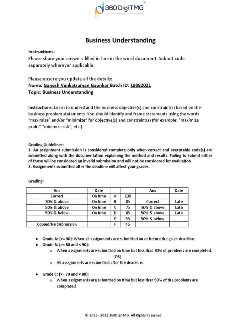 CRISP DM Business Understanding - Data Science | PDF