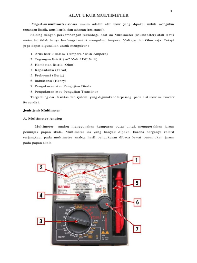 Alat Ukur Multimeter | PDF