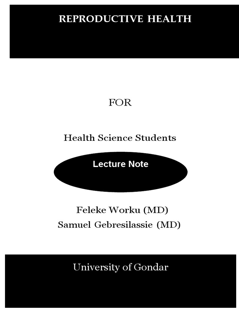 Reproductive Health: Lecture Note for Health Science Students | PDF ...