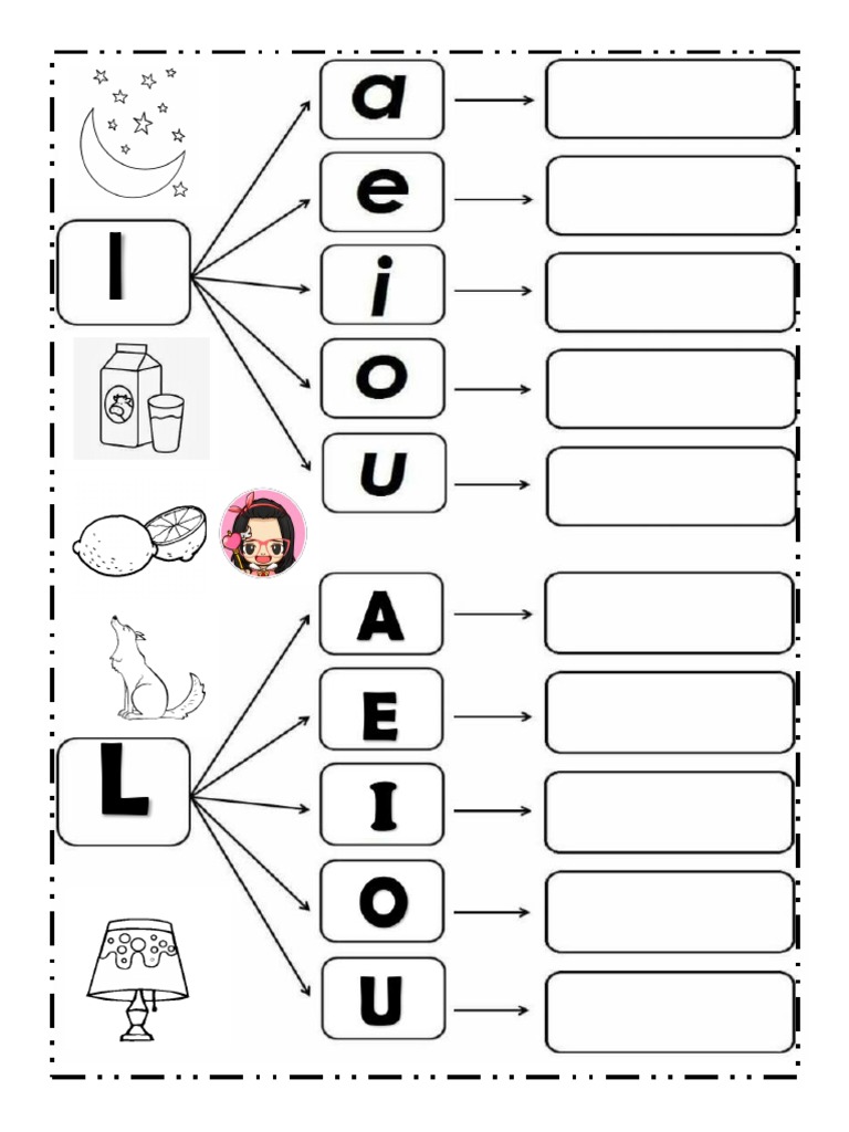 Cuadernillo Silabas La Le Li Lo Lu | PDF