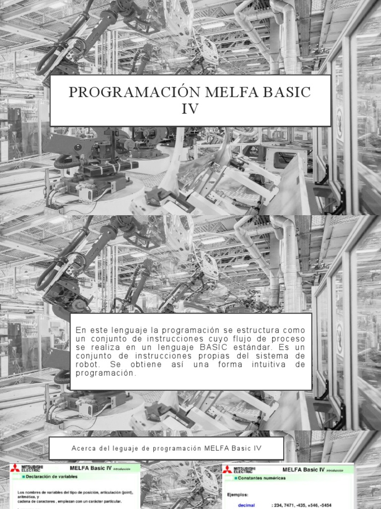 Programación Melfa Basic IV | PDF