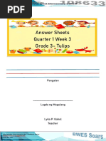 Kindergarten q4 Week4 Worksheets Pangangalaga-sa-Kapaligiran v2-Liezl-Arosio | PDF