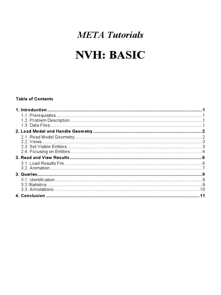 META Tutorials NVH Basic | PDF | Button (Computing) | Cursor (User ...