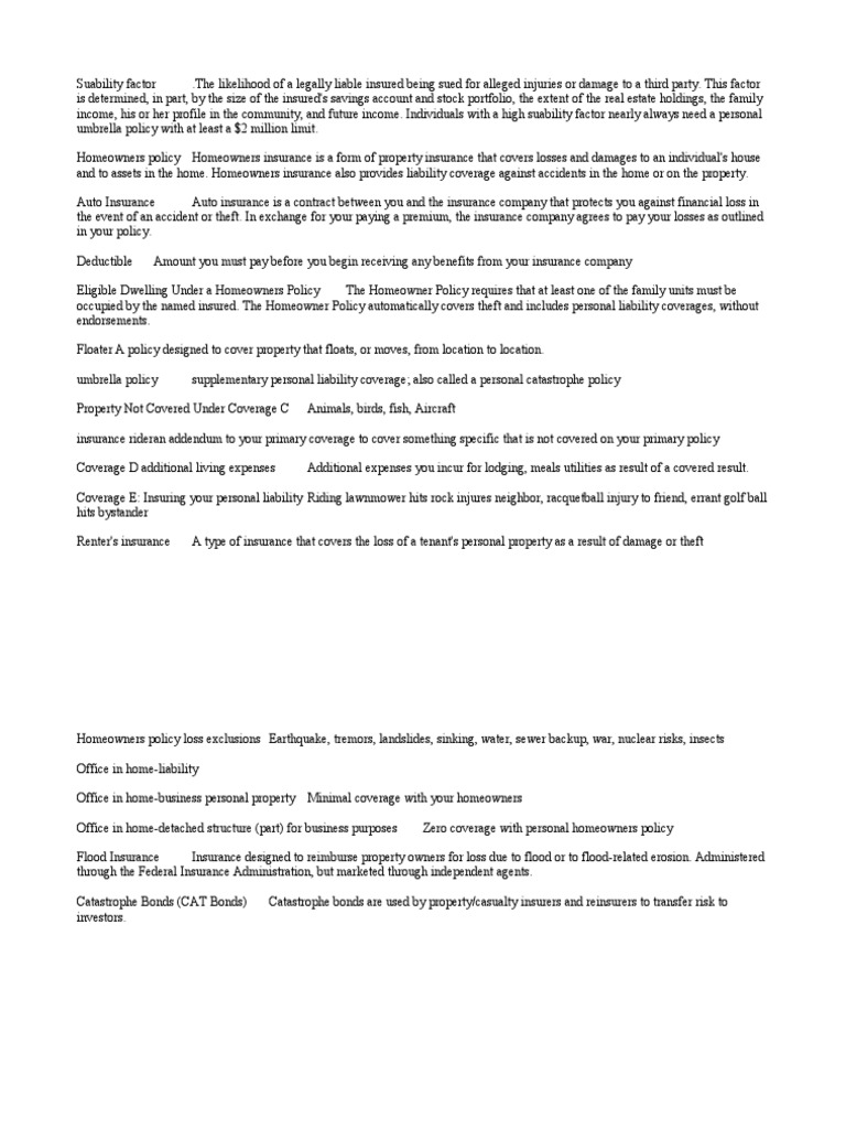 Property and Casualty Insurance | PDF | Insurance | Home Insurance