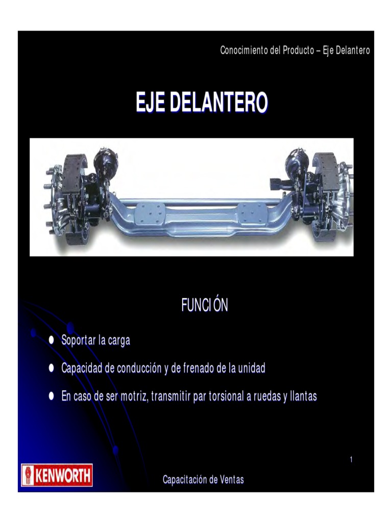 Capacitación sobre Eje Delantero Kenworth | PDF | Eje | Vehículos