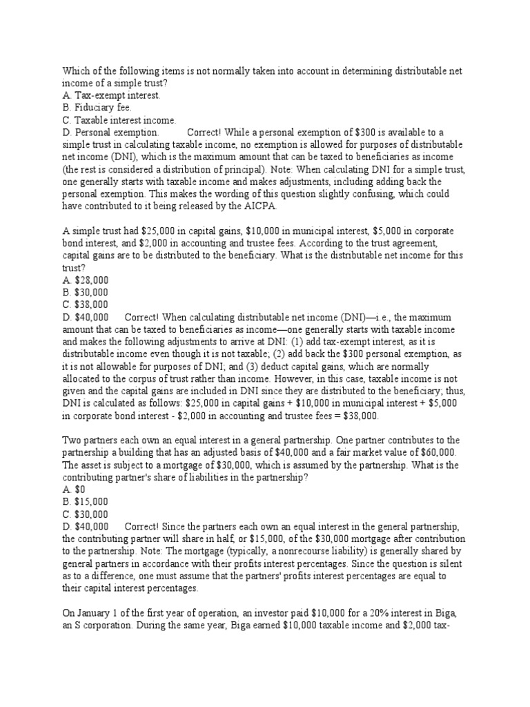 AICPA - CPA Reg 2017 | Download Free PDF | S Corporation | Gross Income