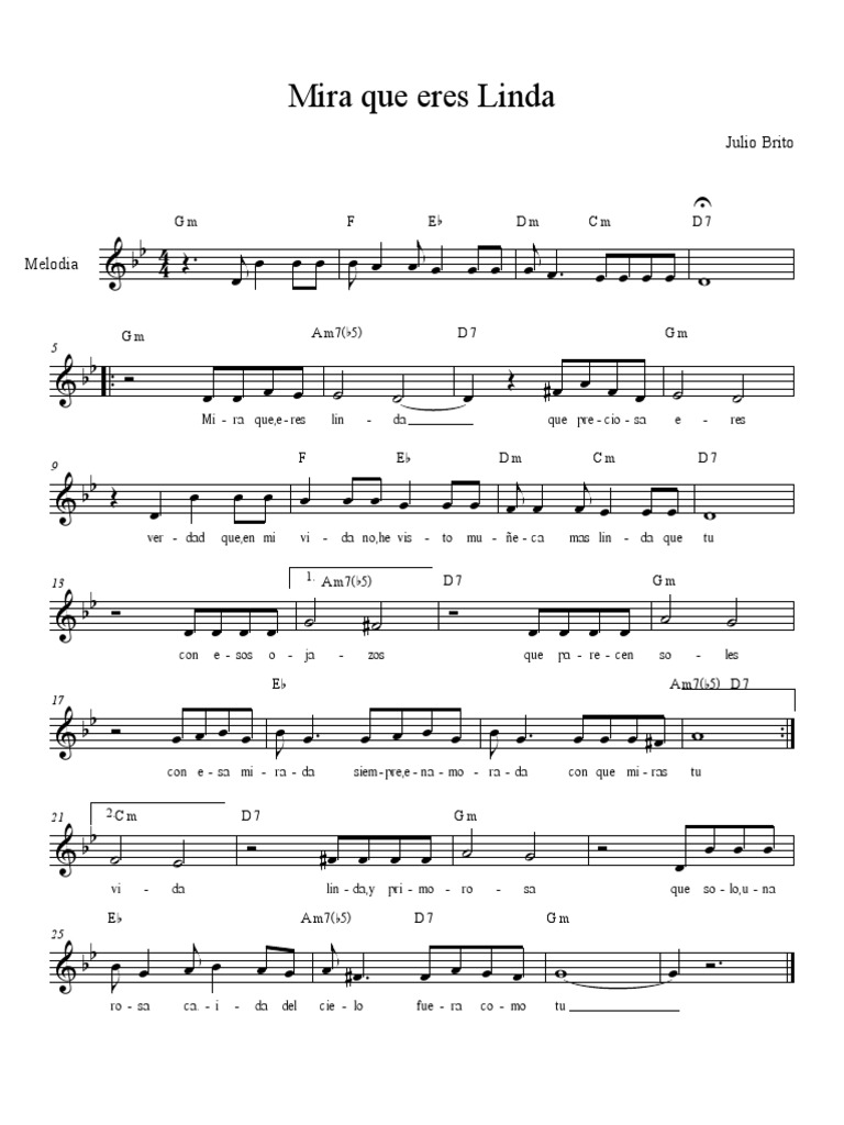 Mira Que Eres Linda | PDF