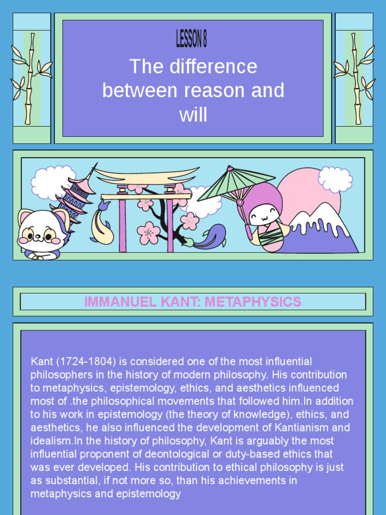 The Difference Between Reason and Will | PDF | Immanuel Kant | Reason