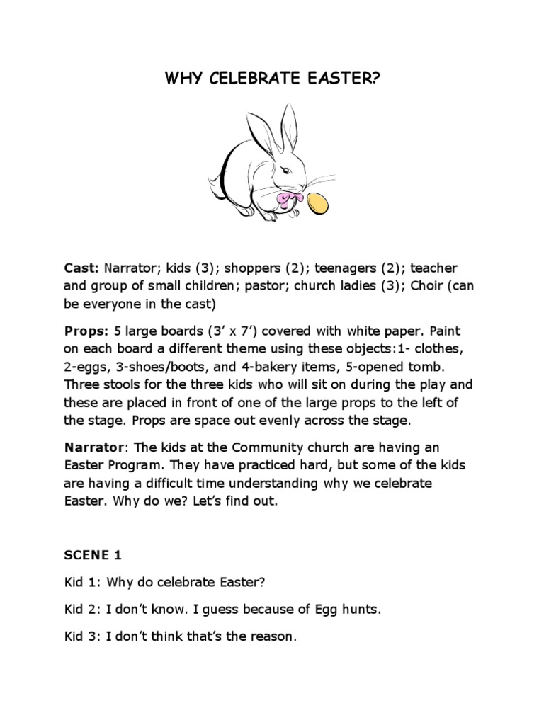 Why Do We Celebrate Easter Drama | PDF | Jesus