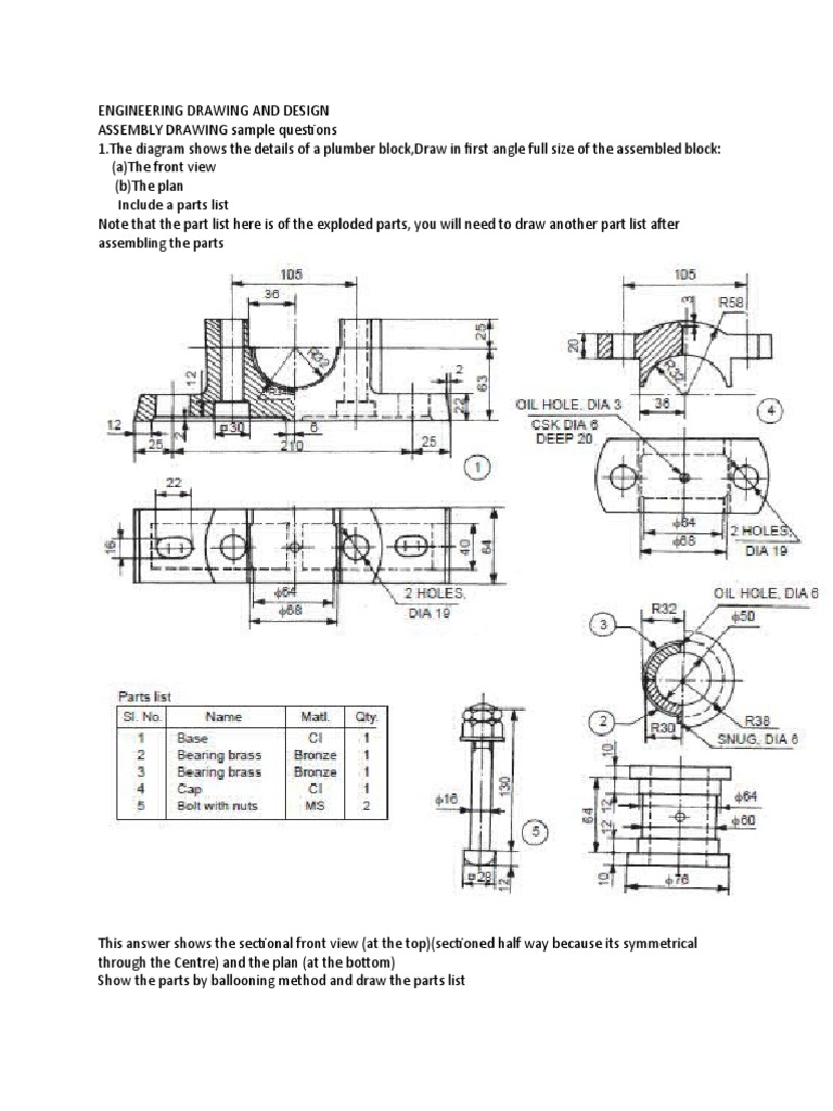 Assembly Drawing Part 2 | PDF