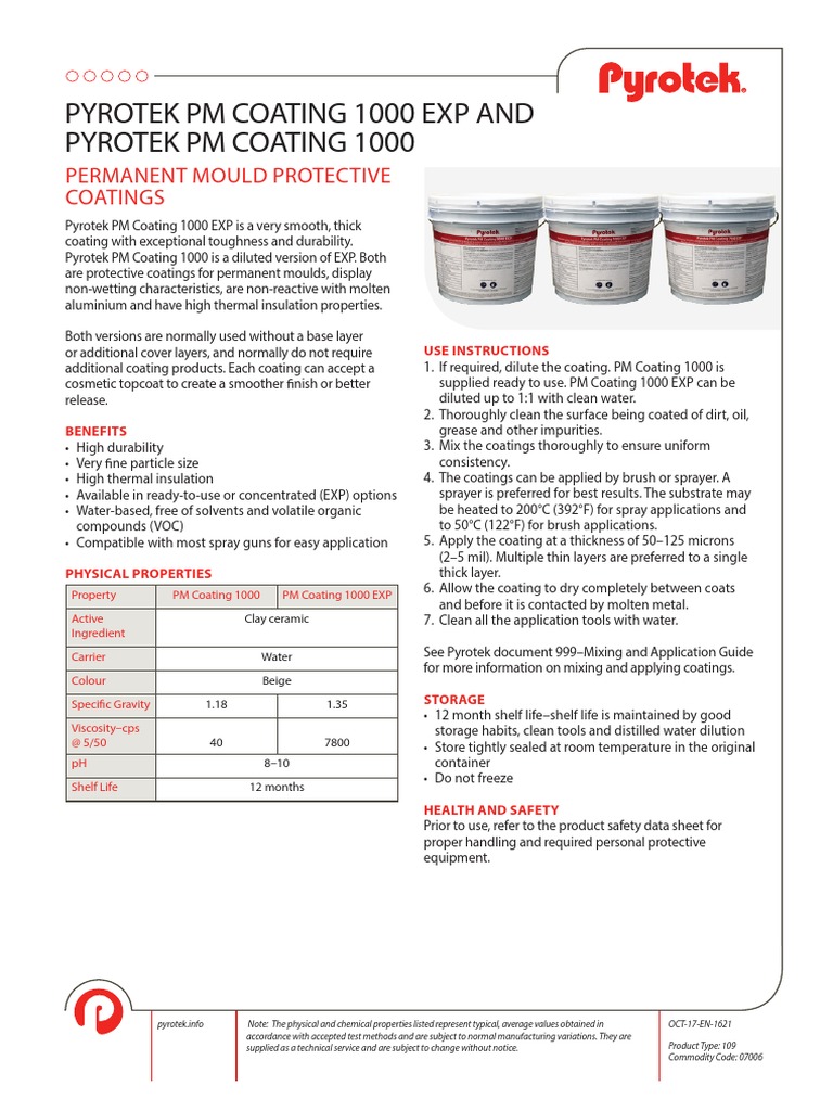 Dycote 1000 Pyrotek | PDF | Water | Building Insulation