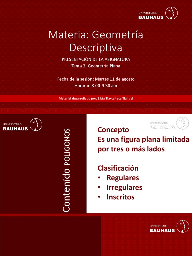 Geometría Plana: Polígonos y Construcciones | PDF | Geometría Elemental ...