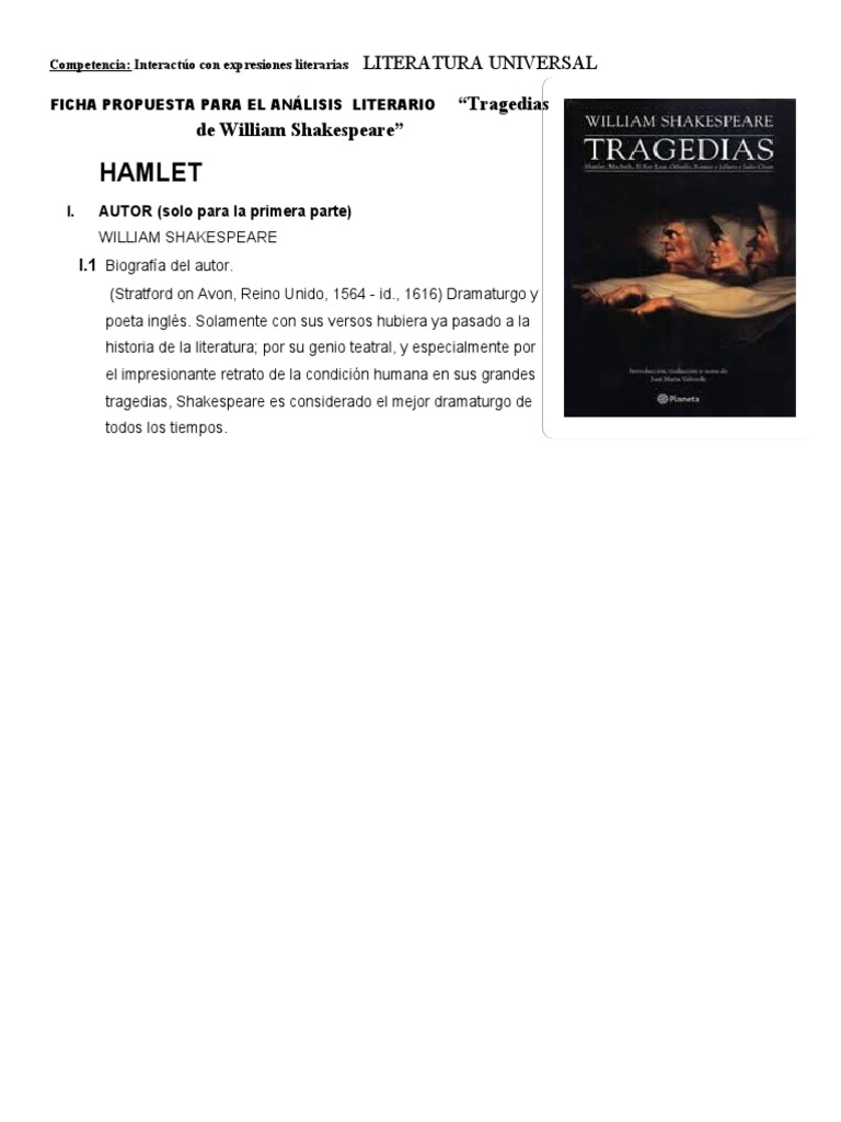 Hamlet | PDF | Aldea | William Shakespeare