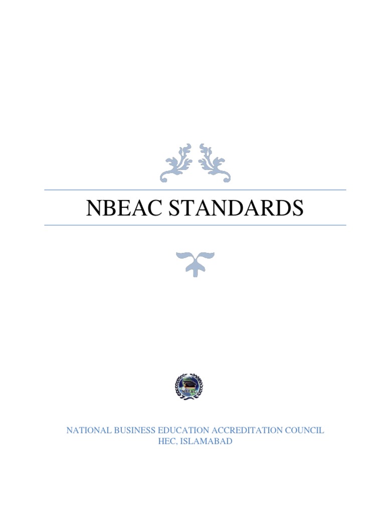NBEAC Accreditation Standards Overview | PDF | Educational Assessment ...