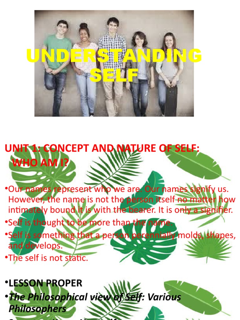 Understanding Self | PDF | Philosophy Of Self | Self