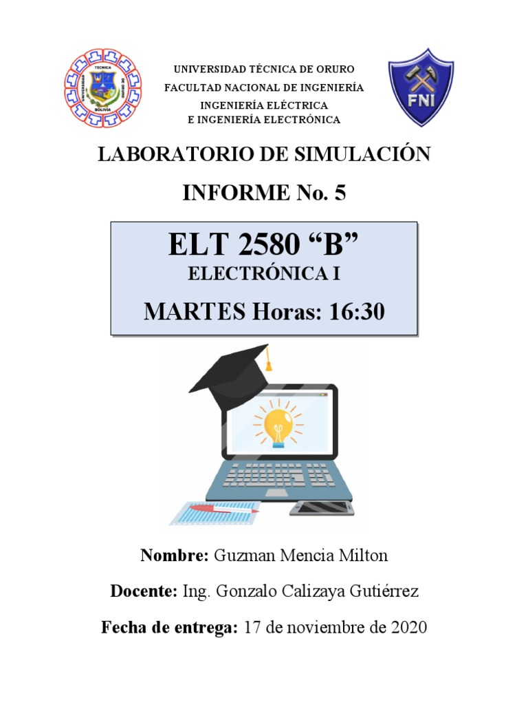 Caratula Simulacion Elt 2580 | PDF