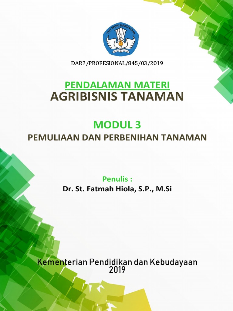 Agr Tanaman - MODUL 3 - Pemuliaan Dan Perbenihan Tanaman | PDF