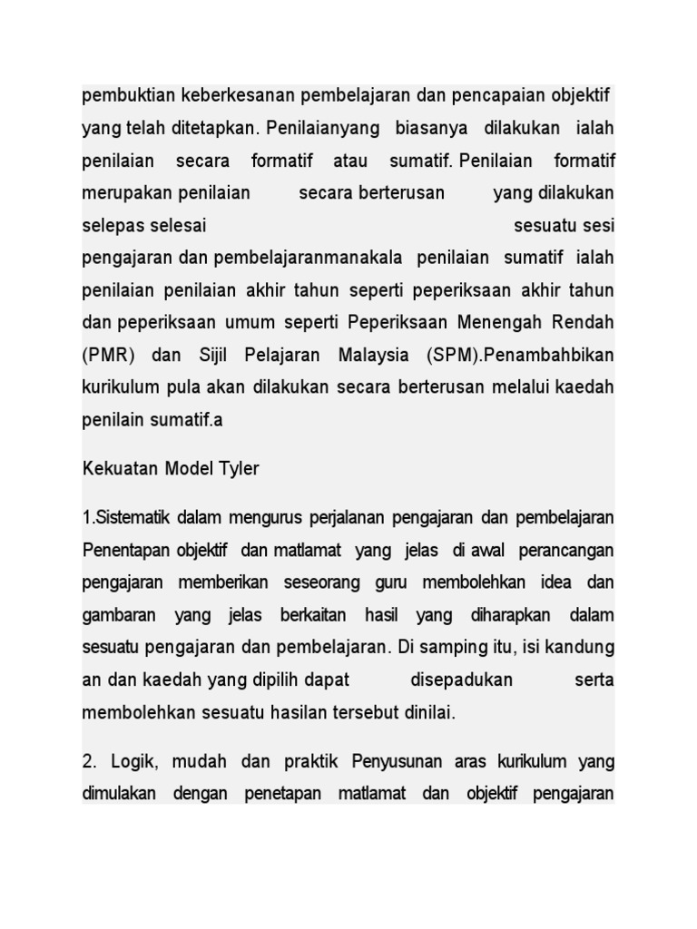Bahan Kurikulum Tyler Dan Taba | PDF | Bisnis