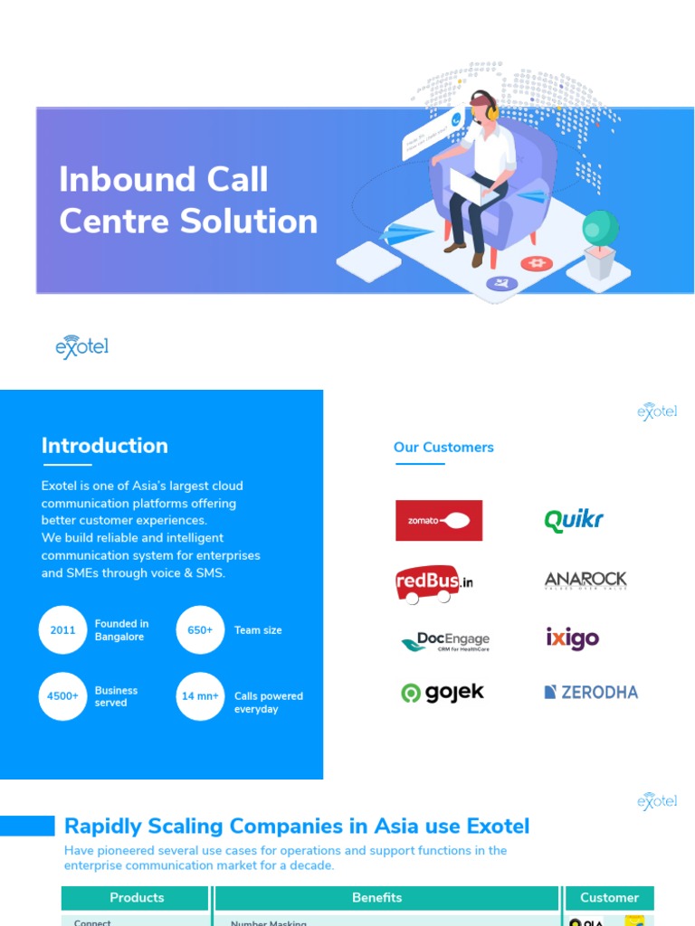 Exotel - Inbound Call Centre | PDF | Call Centre | Interactive Voice Response