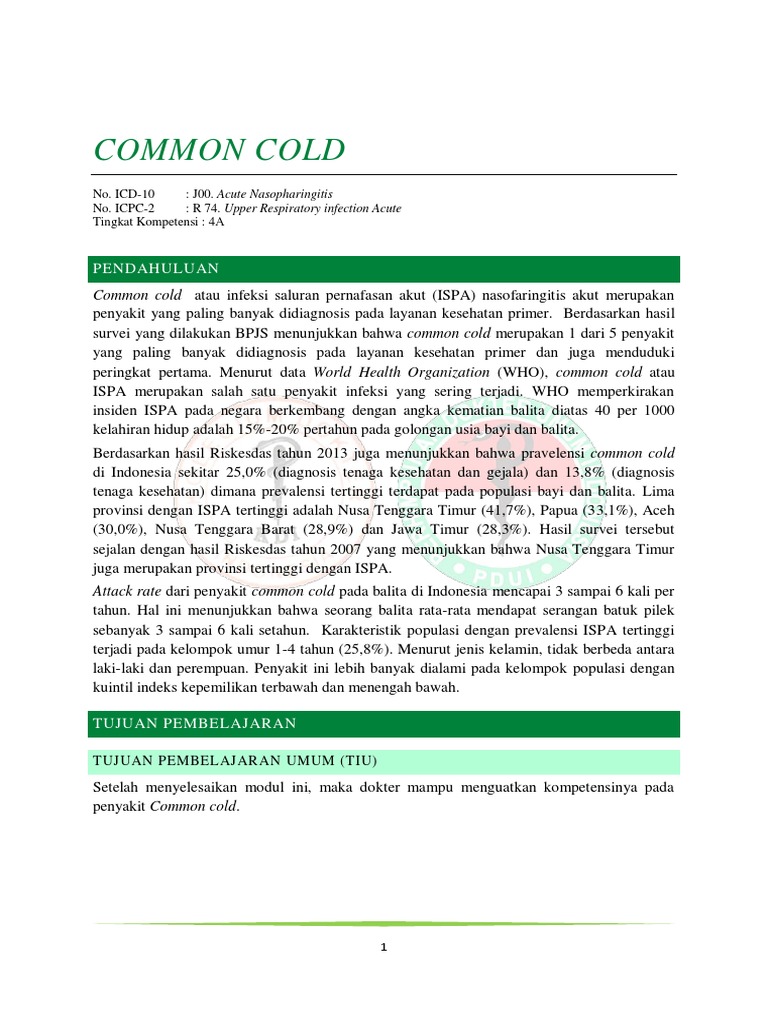 Common ColD | PDF