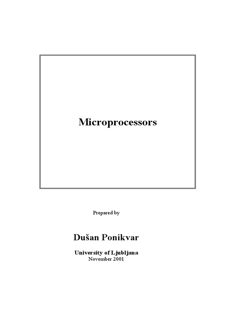Micro Procesor Text | PDF | Random Access Memory | Microprocessor