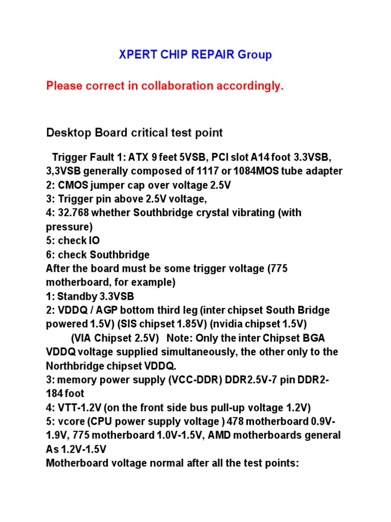 Xpert Chip Repair Group | PDF | Integrated Circuit | Manufactured Goods